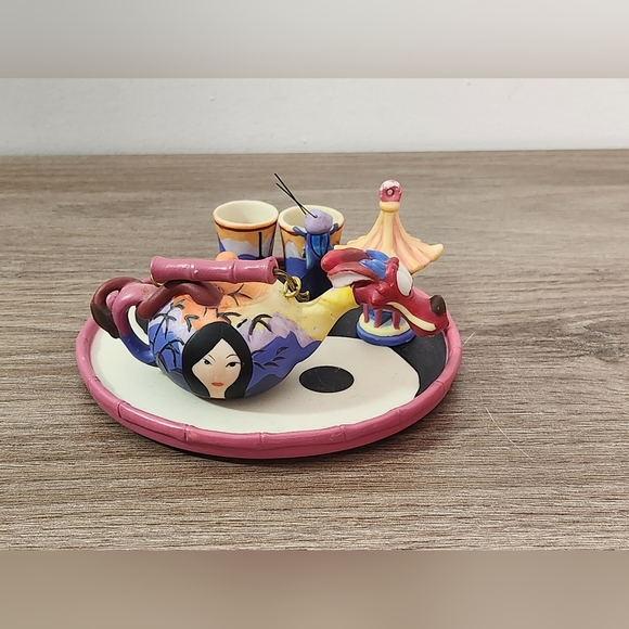 Disney | Toys | Disney Mulan Miniature Tea Set Vintage Rare From 998 ...